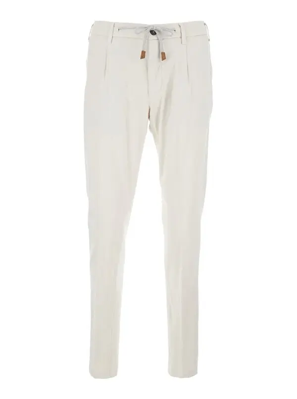 Eleventy Cotton Drawstring Waist Pants