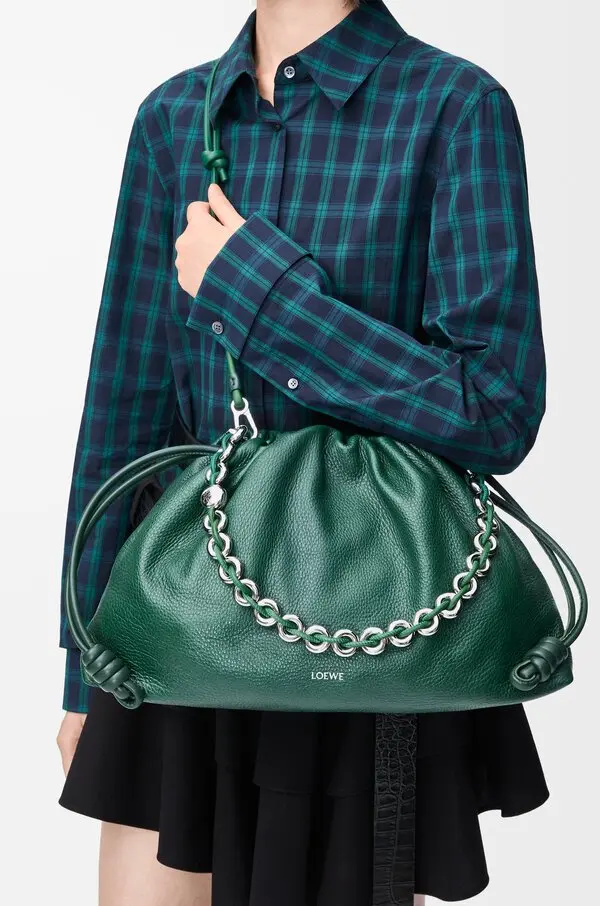 Loewe Large Flamenco Purse - Evergreen
