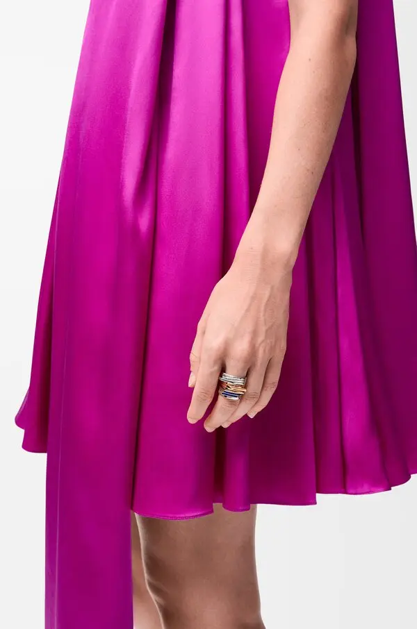 Loewe Stacked Ring - Silver/blue