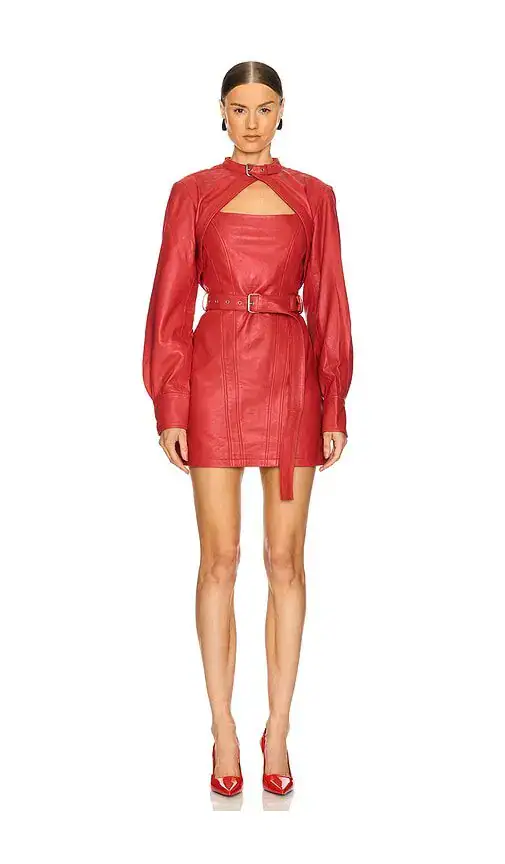 Valentina Leather Dress