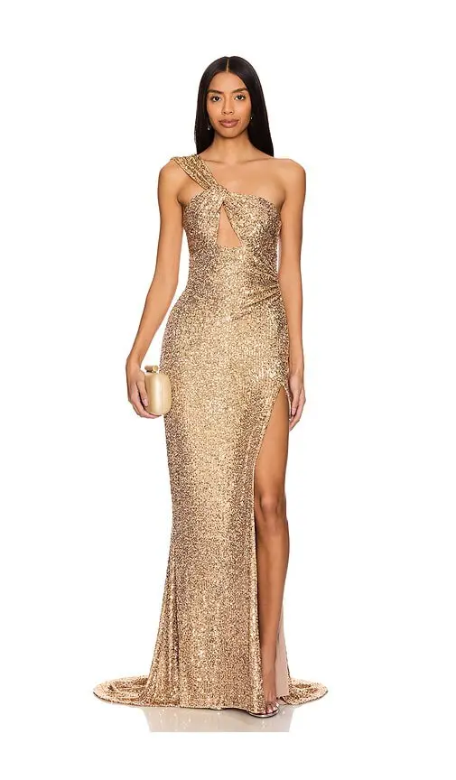 NOOKIE Therese Gown In Metallic