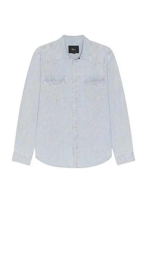 Rails Roy Button Down Shirt In Blue - Sunfaded Indigo