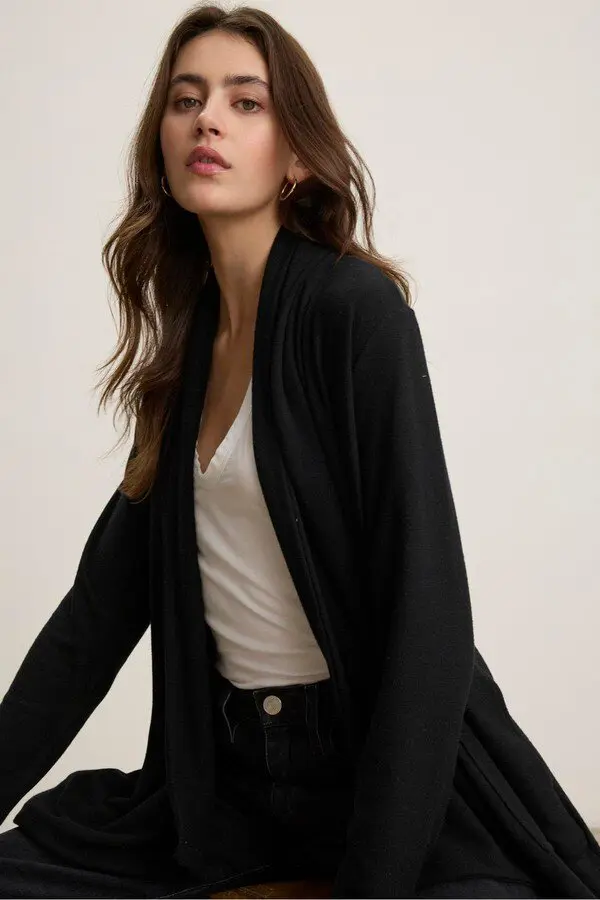 Velvet By Graham & Spencer Lisa Cardigan - Black