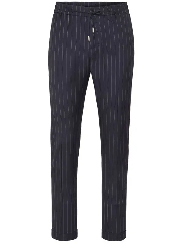 BILLIONAIRE Pinstriped Wool Trousers