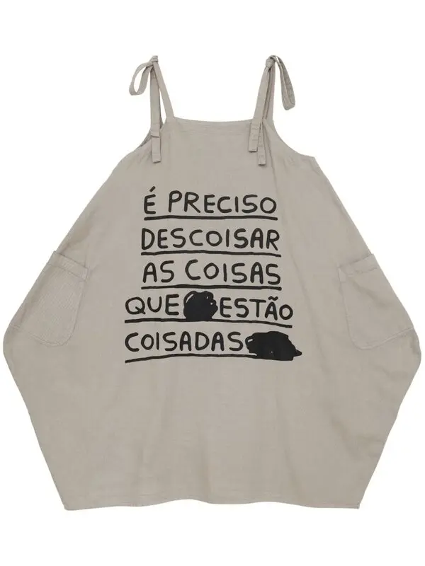 UMA | RAQUEL BLAY Uma | Raquel Davidowicz Slogan-print Dress