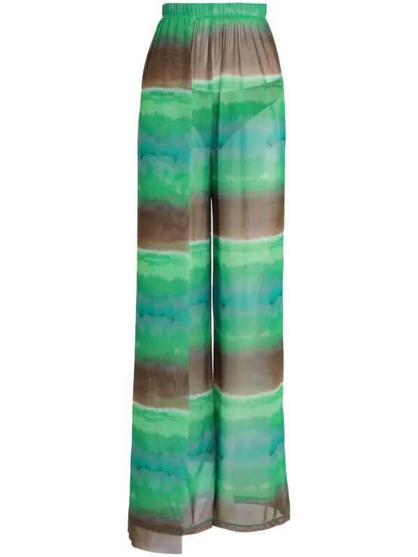 AMIR SLAMA Tulle Trousers - Green
