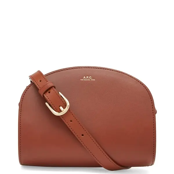 A.p.c. Mini Demi Lune Bag - Hazelnut