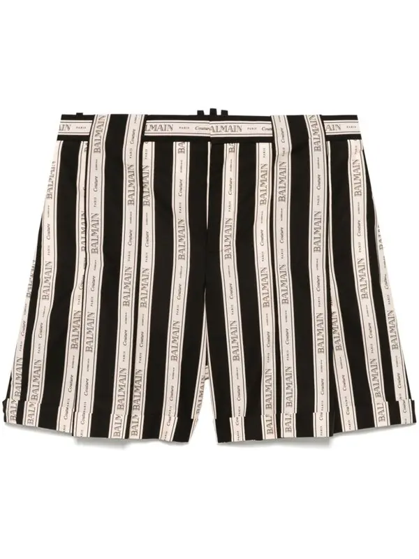 Balmain Striped Shorts