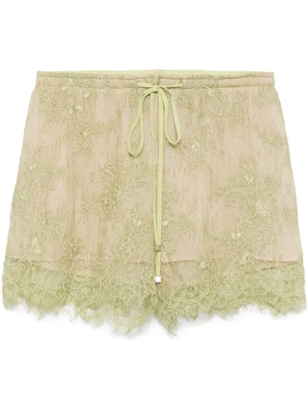 Blumarine Floral-lace Shorts