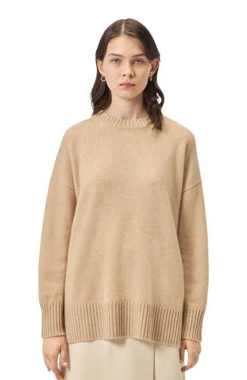 GOBI MONGOLIAN CASHMERE Loose-fit Cashmere Sweater - Beige