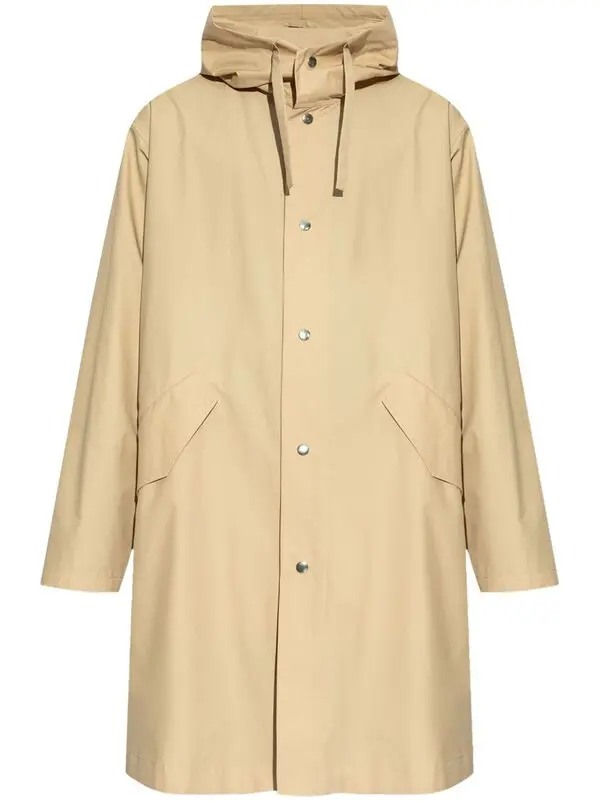 JIL SANDER Logo-print Raincoat - Neutrals