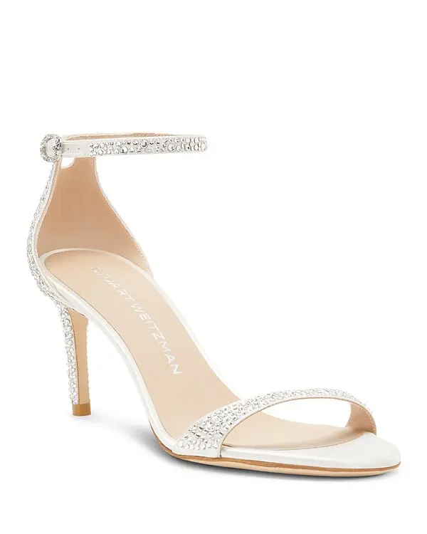 STUART WEITZMAN Nudist Shine 75 Sandals - Clear