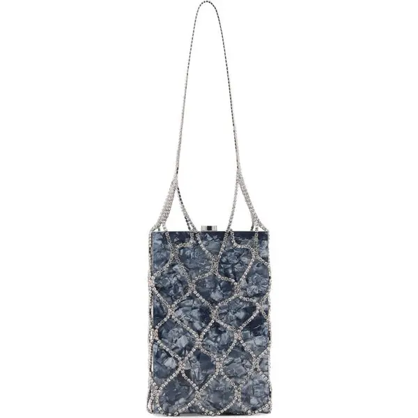 Mango Crystal Mesh Cage Clutch
