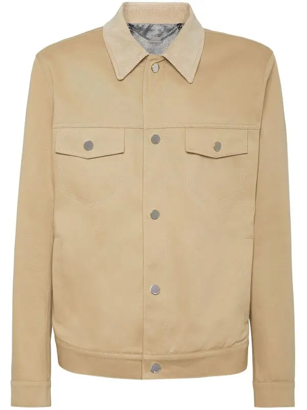 BILLIONAIRE Cotton Jacket - Neutrals