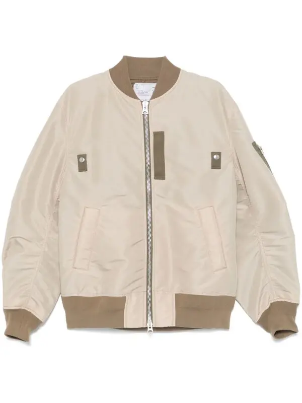 Sacai Contrast-trim Bomber Jacket