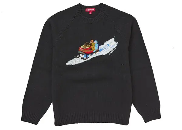 Supreme Snowmobile Sweater - Black