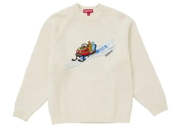 Supreme Snowmobile Sweater - White