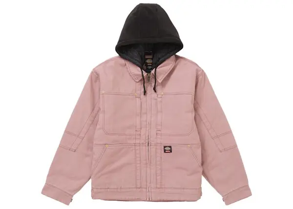 Supreme Dickies Hooded Work Jacket - Pink