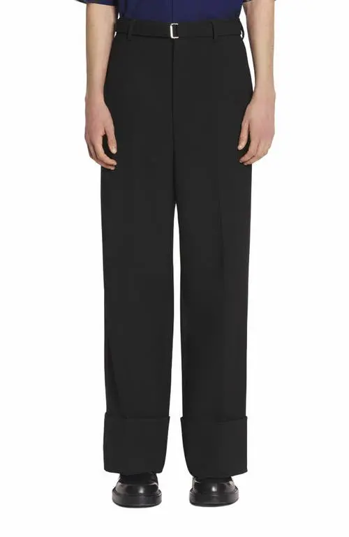 LANVIN Wide-leg Cuffed Trousers