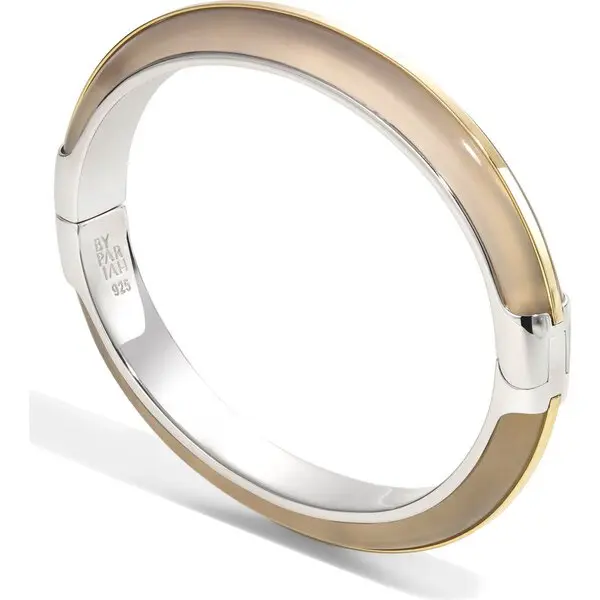 BY PARIAH Essentials Stacking Agate Bangle - Grey Agate