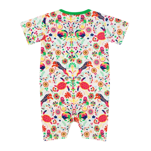 MIXED UP CLOTHING Suave Shorts Romper - Animal Arabesque