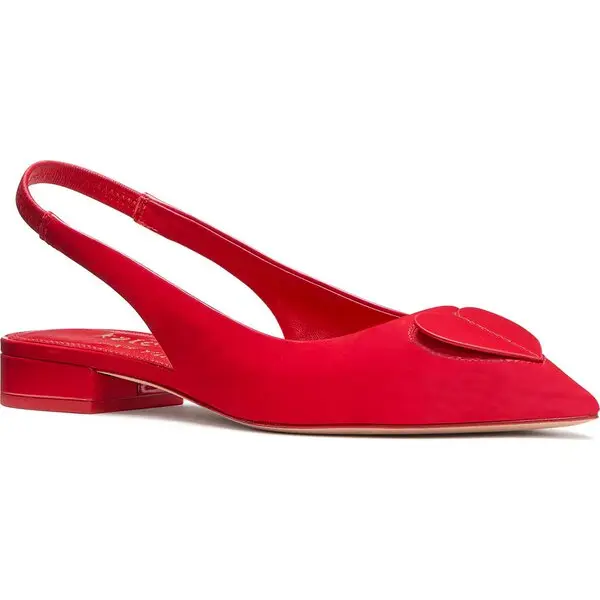 Kate Spade New York Lover Slingback Flats - Cherry Rouge