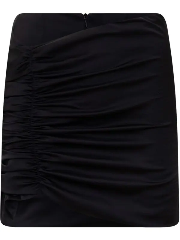 NINEMINUTES Draped Mini Skirt - Black