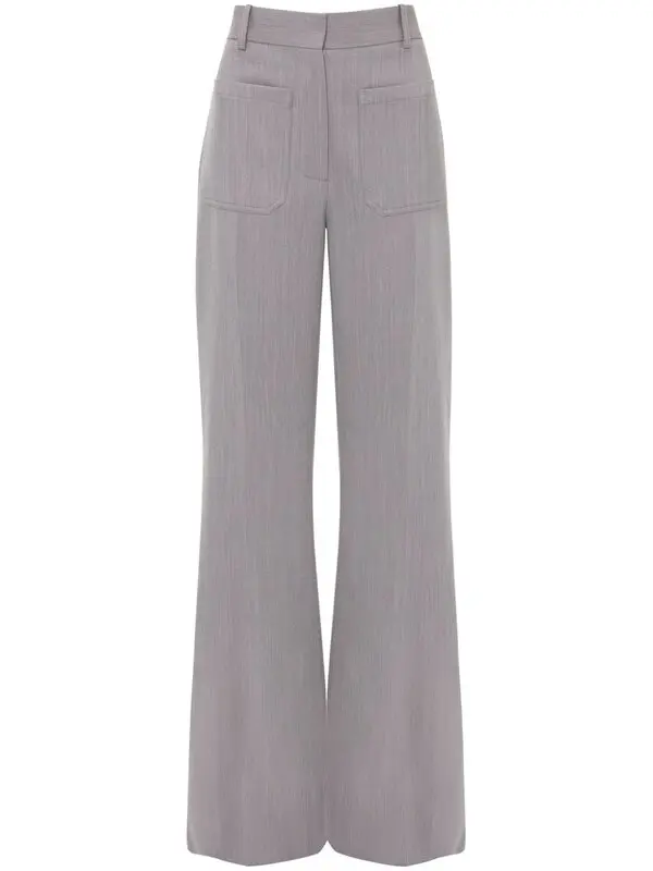 Victoria Beckham Alina Palazzo Pants - Grey