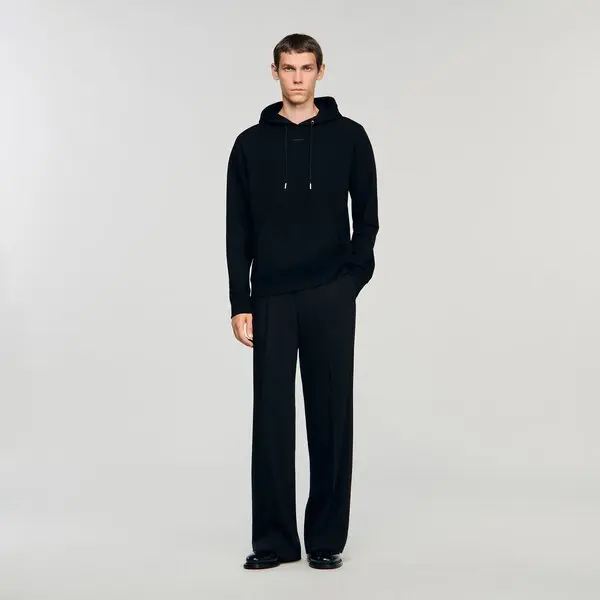 Sandro Logo Hoodie - Black