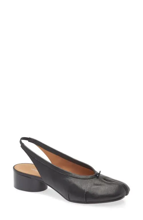MAISON MARGIELA Tabi Slingback Pumps - Black
