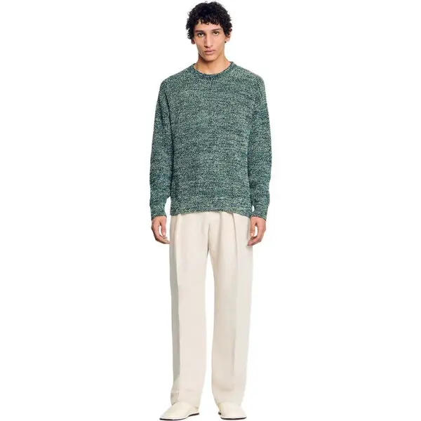 Sandro Chenille Knit Sweater - Super Green
