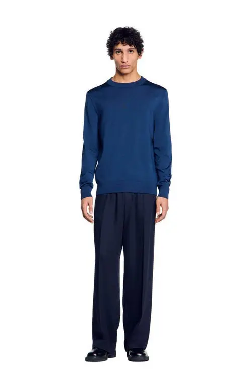 Sandro Fine Knit Jumper - Royal Blue