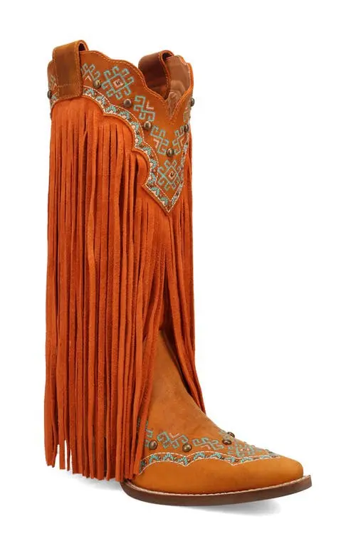 DINGO Tequila Sunrise Western Boot - Rust