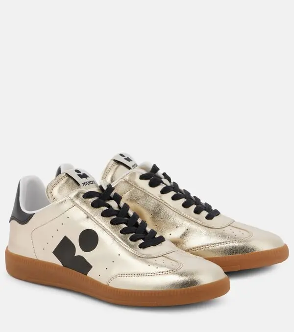Isabel Marant Kaycee Metallic Leather Sneakers