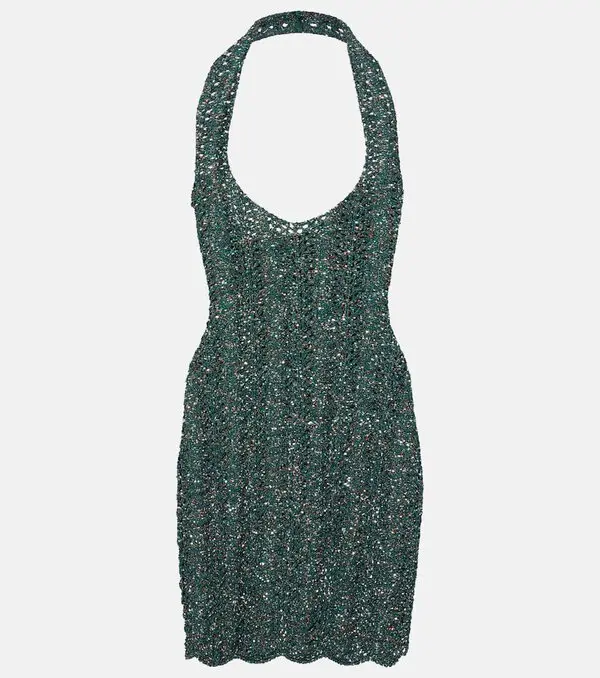 Saint Laurent Sequined Minidress - Multicoloured