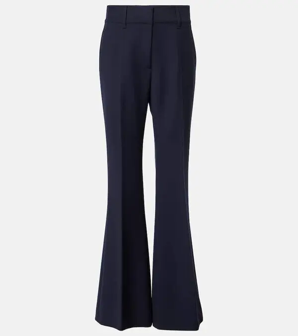 Gabriela Hearst Rhein Wool Flared Pants - Blue