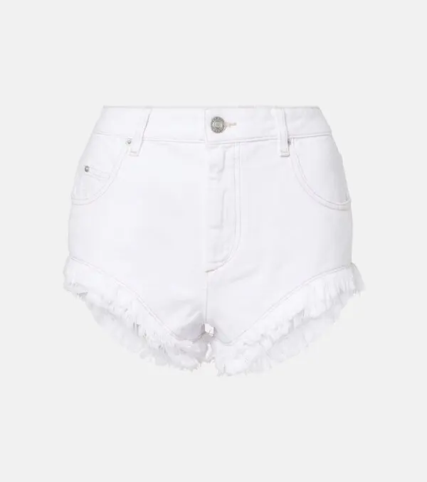 Isabel Marant Eneidao Denim Shorts - White