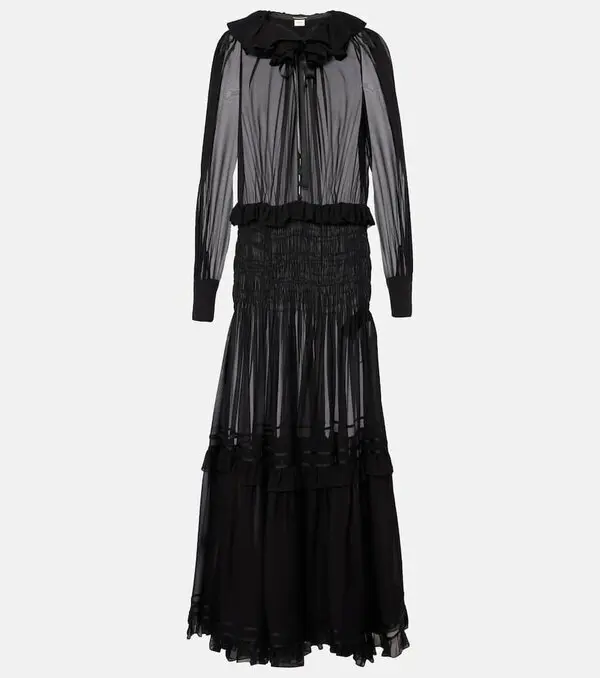 Saint Laurent Silk Maxi Gown