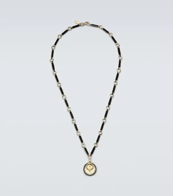 FOUNDRAE Element Onyx Chain Necklace - Gold