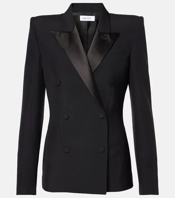 Alexander McQueen Double-breasted Wool Blazer