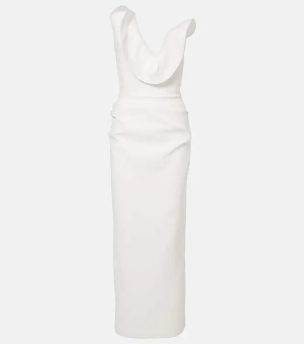 Maticevski Requiem Strapless Crêpe Gown - White