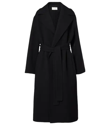 THE ROW Malika Wool-blend Coat - Black