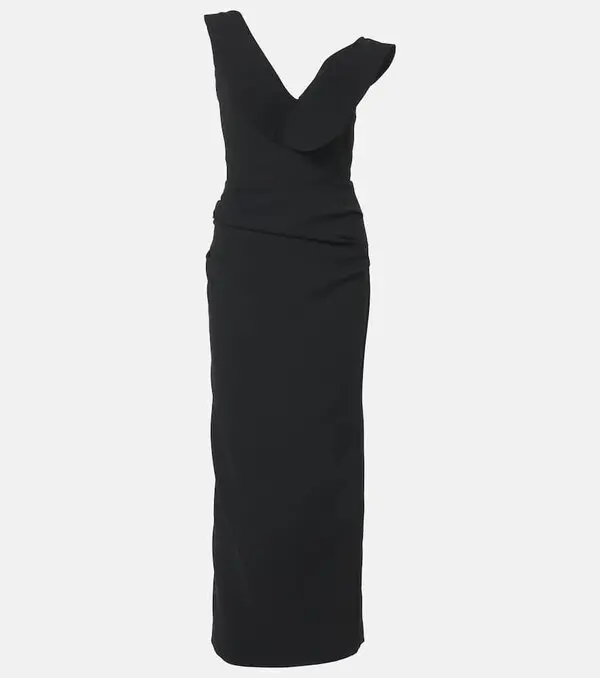 Maticevski Requiem Ruffled Maxi Dress - Black