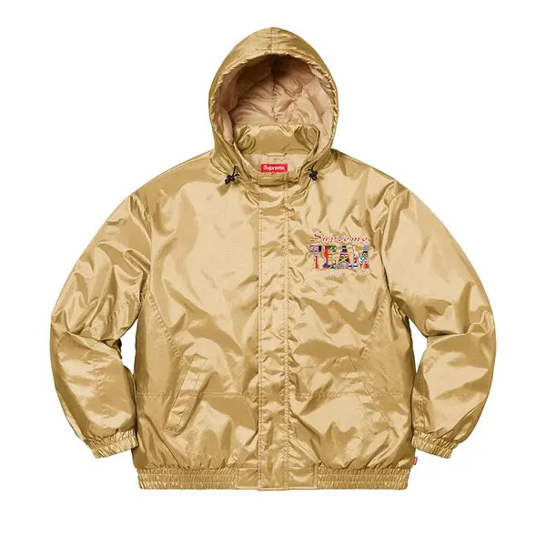 Supreme Team Puffy Jacket - Gold