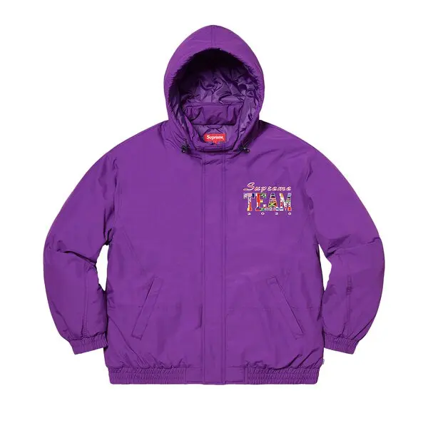 Supreme Team Puffy Jacket - Purple