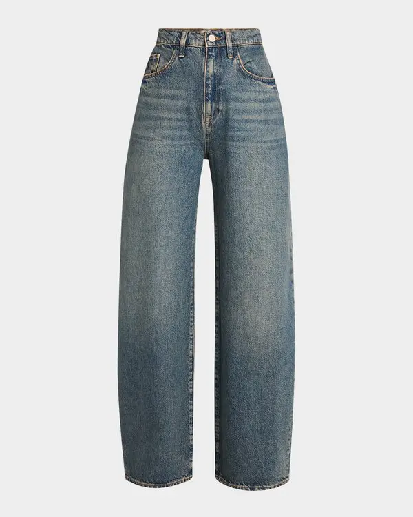 TRIARCHY Gerri High-rise Barrel Jeans