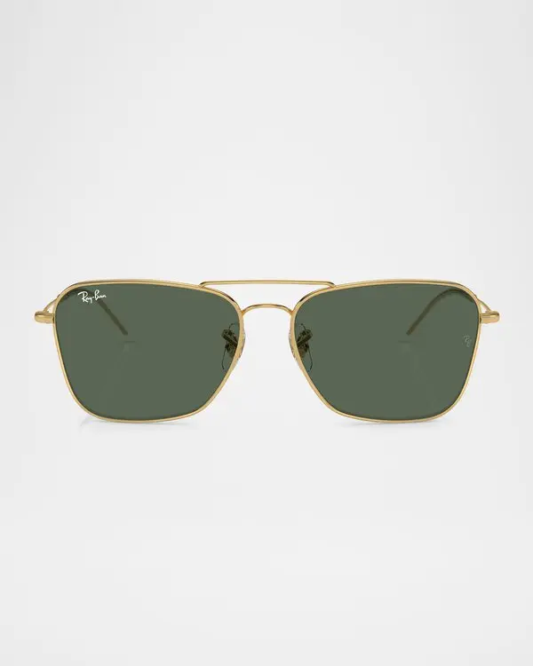 Ray-ban Square Sunglasses - Gold Flash