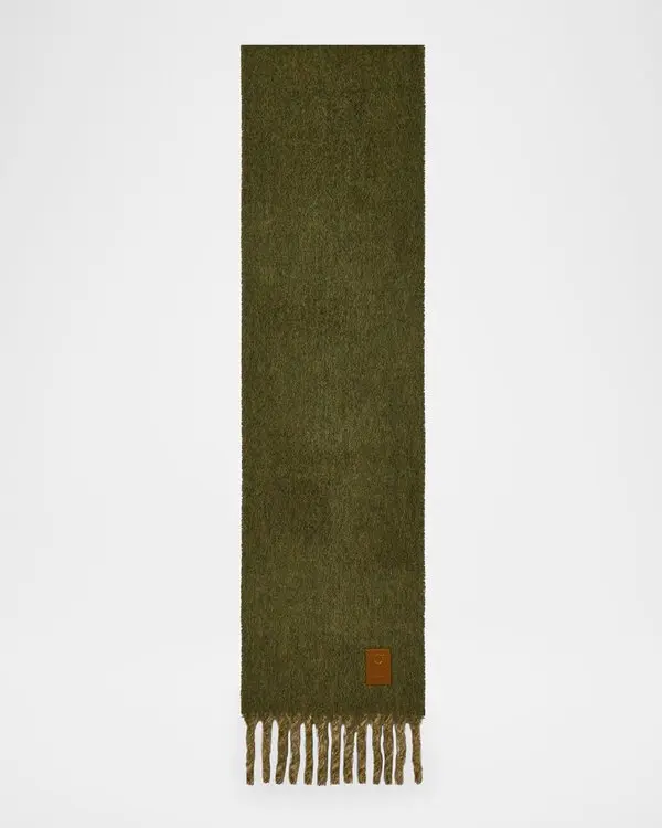 FERRAGAMO Double-face Fringe Scarf