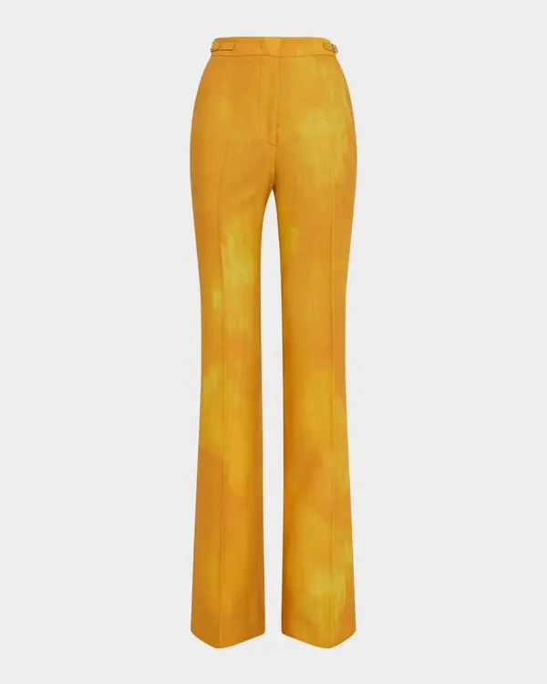 Gabriela Hearst Vesta Wide-leg Wool Pants - Cadmium Yellow