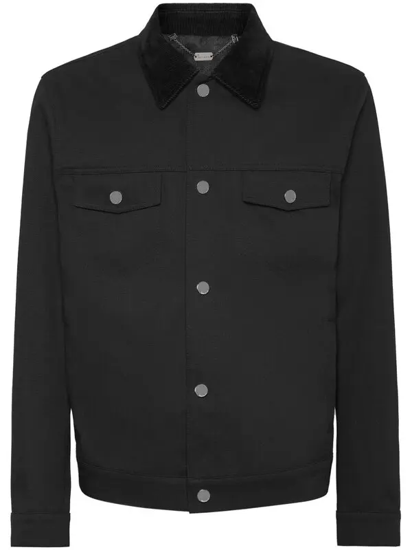 BILLIONAIRE Cotton Jacket - Black